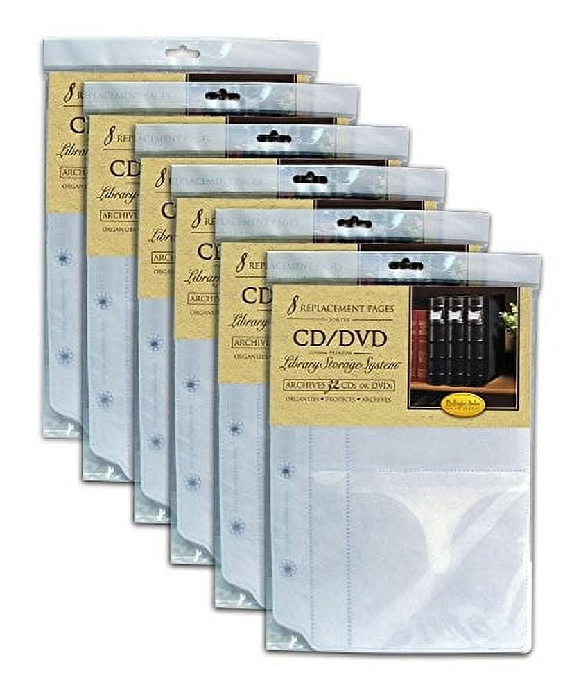 Bellagio-Italia CD/DVD & Video Games Storage Binder Sheets - 48 Sheets ...