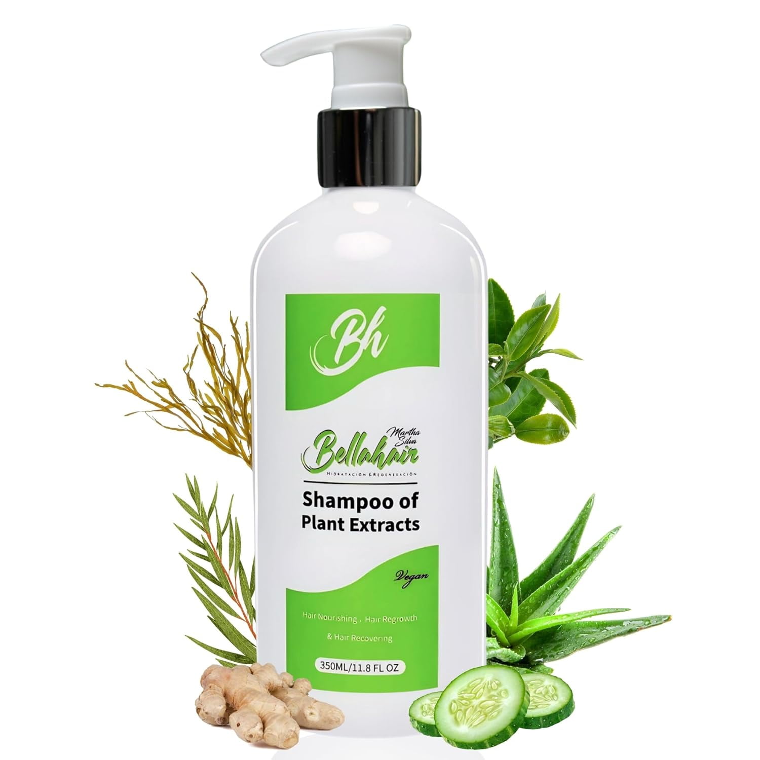 Bellahair Moisturizing Shampoo for Dry Damaged Hair & Growth - Sulfate ...