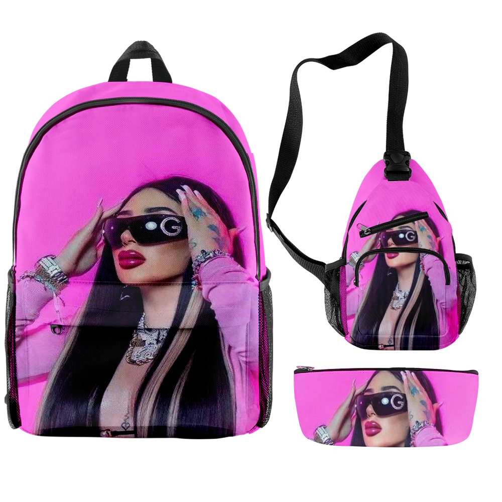 Bellakath Cosplay 3D Backpacks 3 Pieces Sets Hip Hop Crossbody Bag Casual Daypack - Walmart.com
