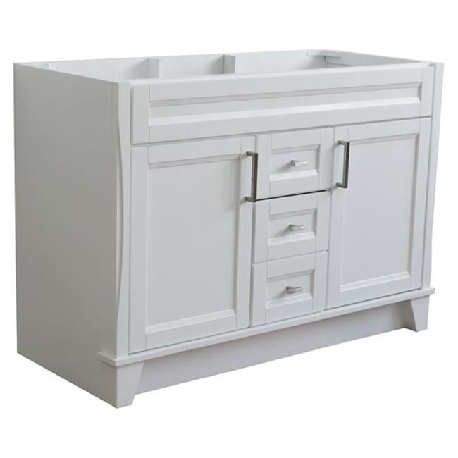 Bellaterra Home 400700-48D-WH 48 in. Double Sink Vanity with Cabinet ...