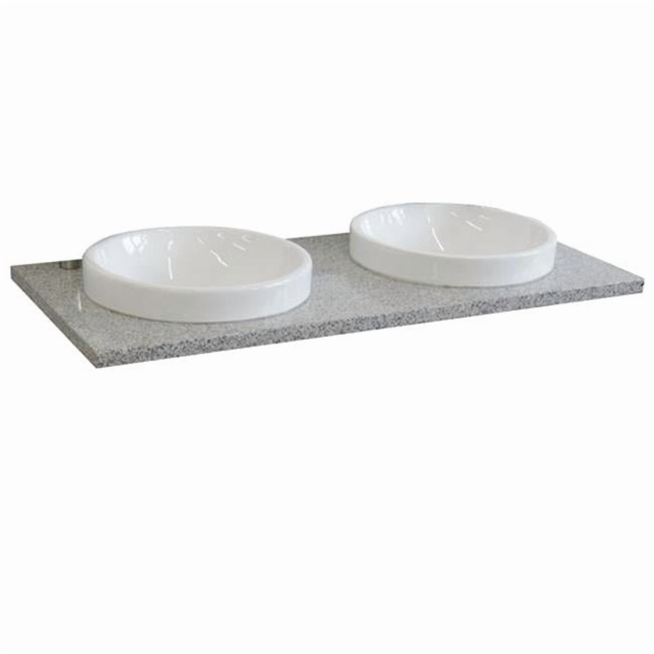 Bellaterra Home 430003-49D-GYRD 49 in. Granite Countertop & Double ...