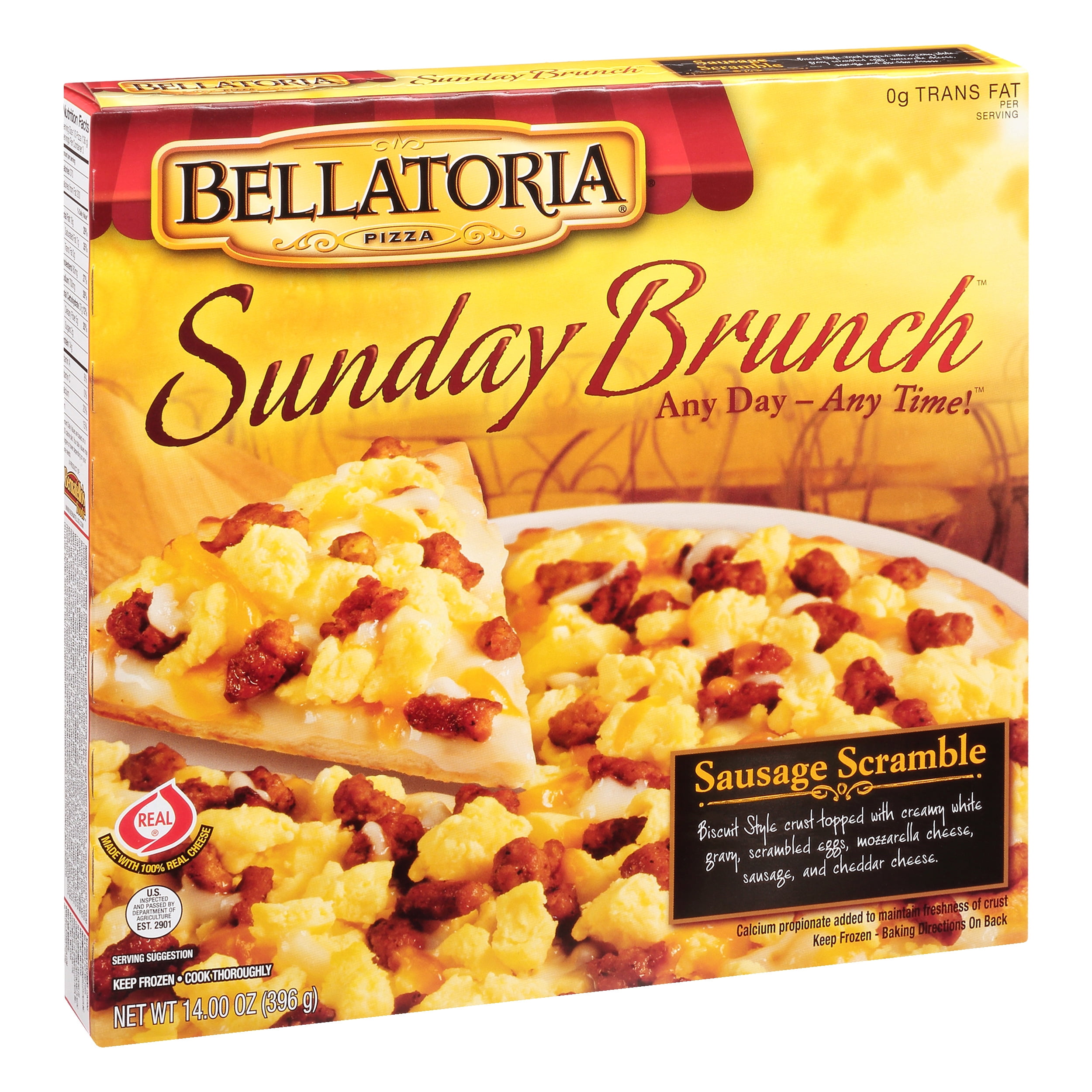 Bellatoria Sunday Brunch Sausage Scramble Breakfast Pizza, 14 oz ...