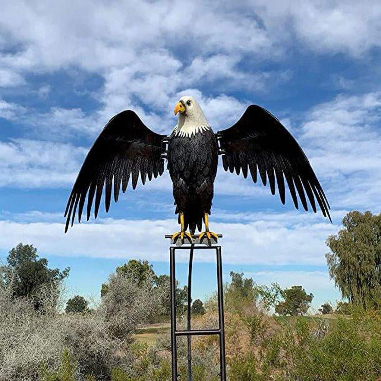 Bellaven Garden Stake Rocker Large Eagle Life-Like Garden Art Bird ...