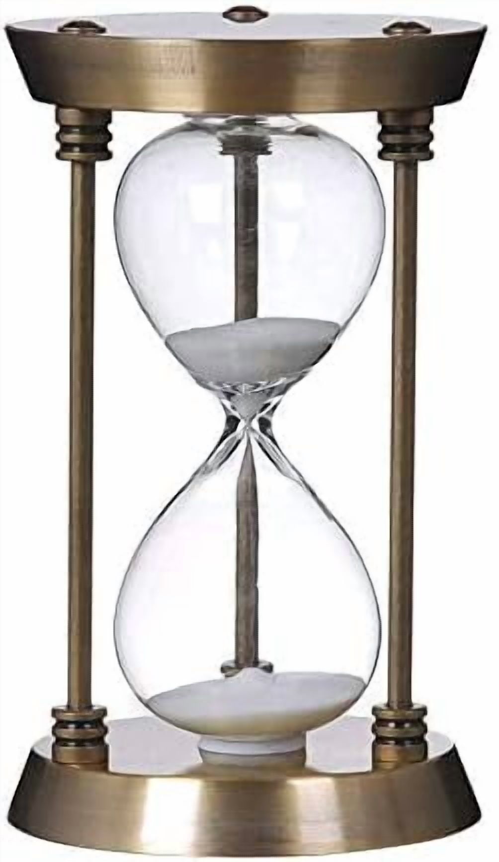 Bellaware 60 Minute Metal Hourglass Sand Timer, Decorative Large Size ...