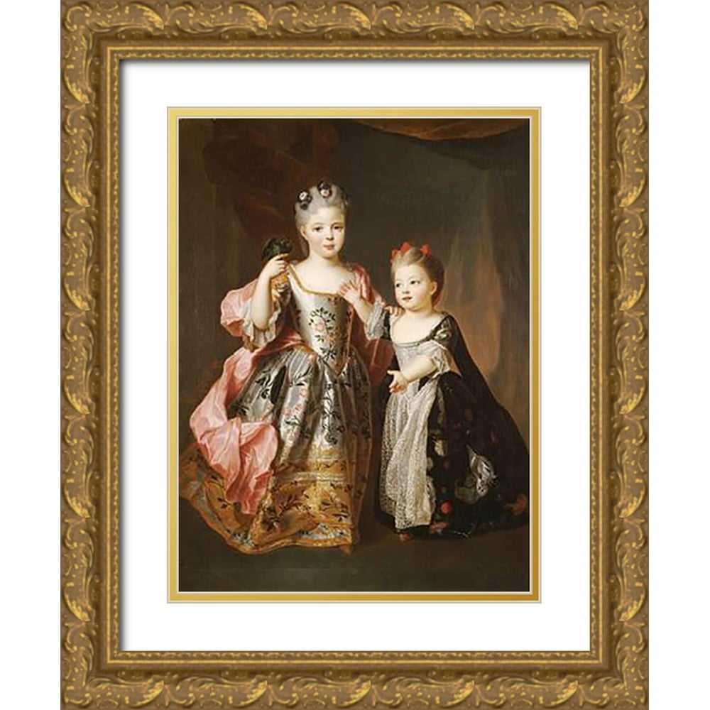 Belle, Alexis-Simon 14x18 Gold Ornate Wood Framed with Double Matting ...