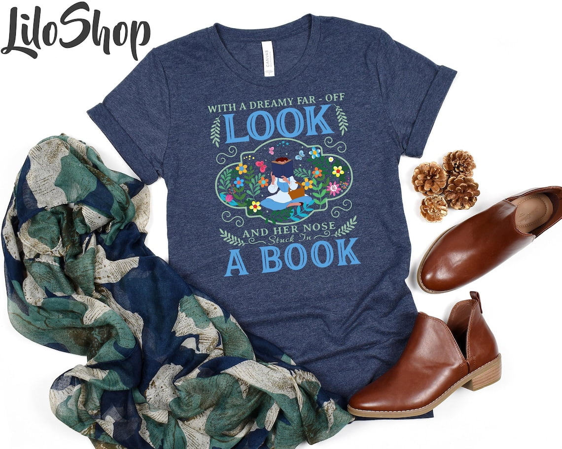 Belle Beauty And The Beast Shirt, With A Dreamy Far-Off Look, Bookworm ...