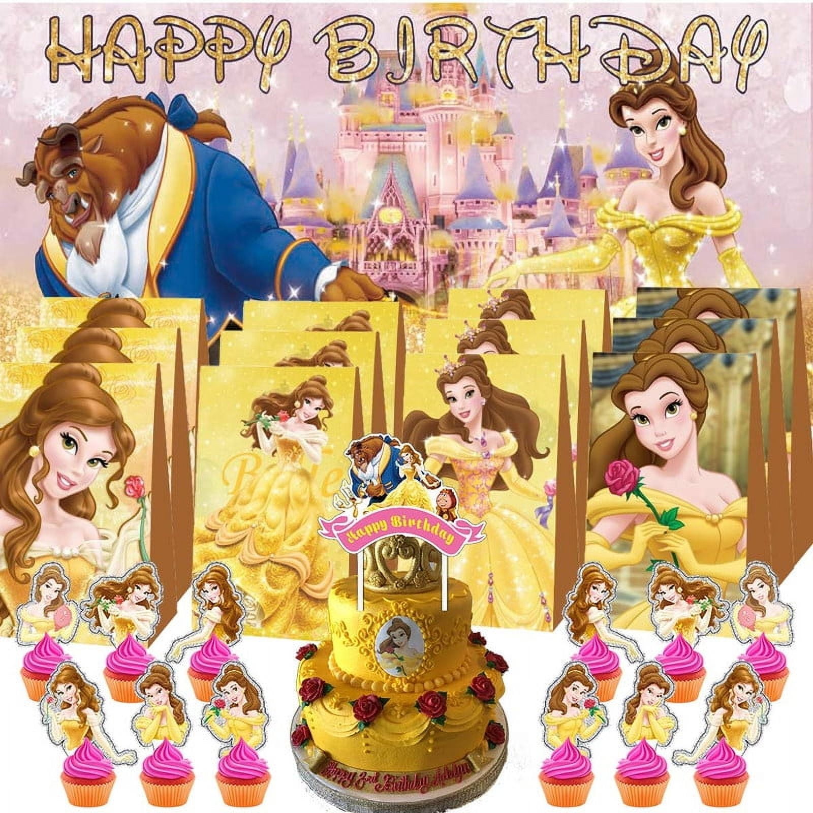 Belle Beauty and Beast Princess Goodie Bags Treat Candy Decorations ...