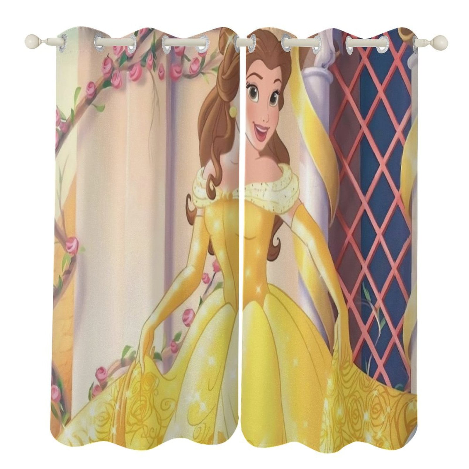 Belle Blackout Curtains, Cartoon Window Drapes for Boys Bedroom Decor ...
