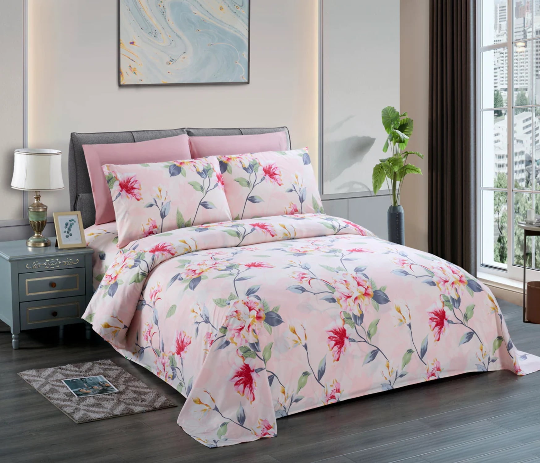 Belle Haven 6 Piece Sheet Set Bedding Sets - Walmart.com