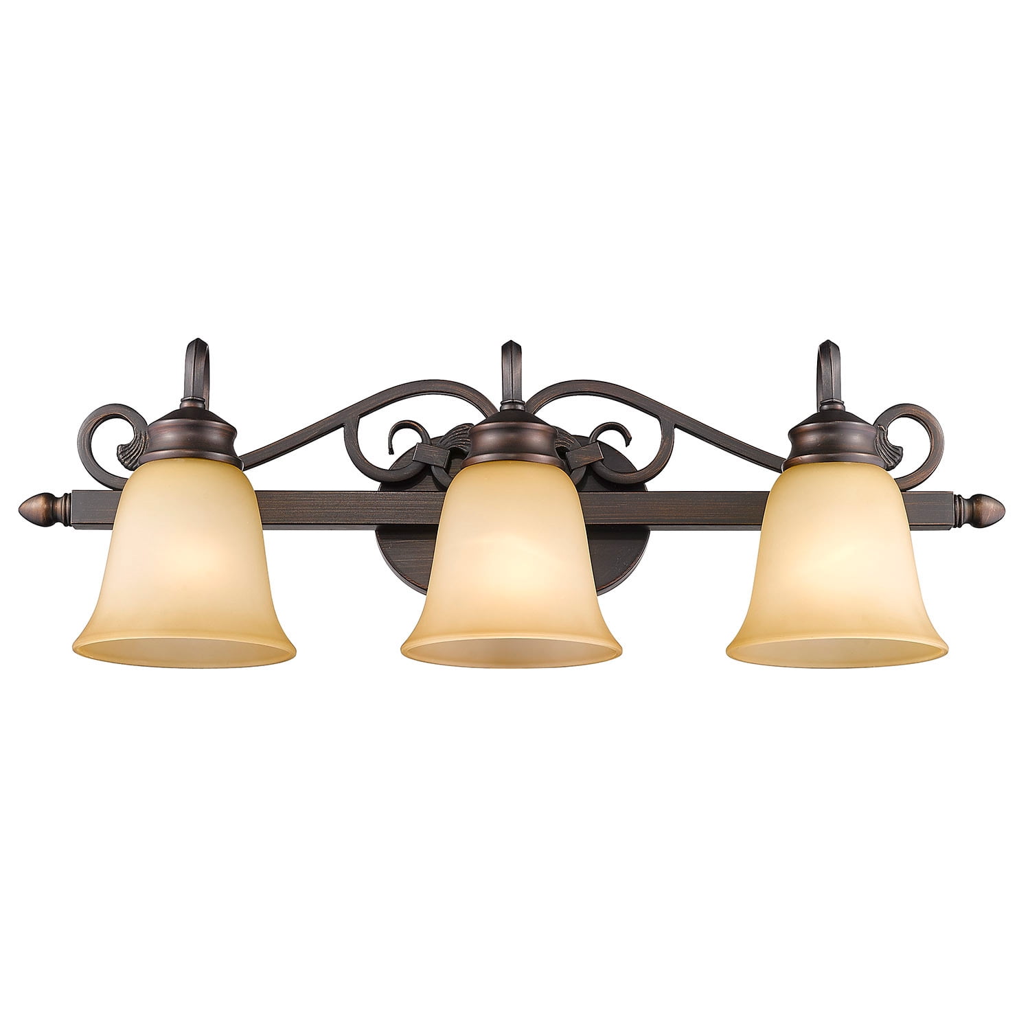 Wry Lighting Belle Meade 3-light Vanity in Rubbed Bronze - Walmart.com
