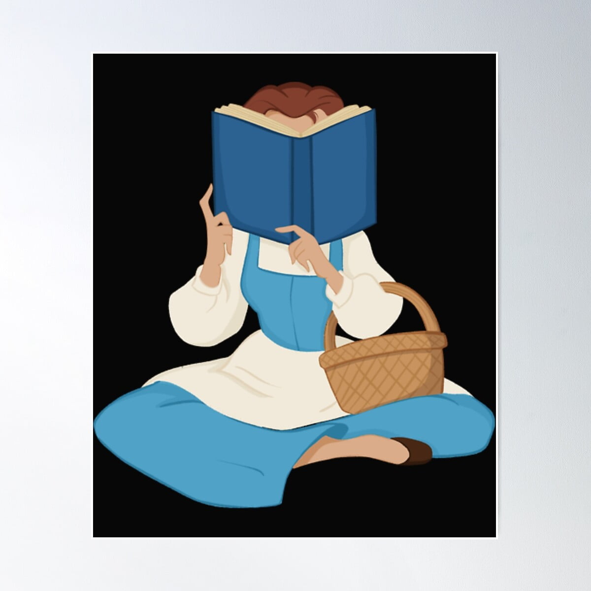 Belle Reading Poster Wall Art Modern Wall Decor For Living Room Bedroom ...
