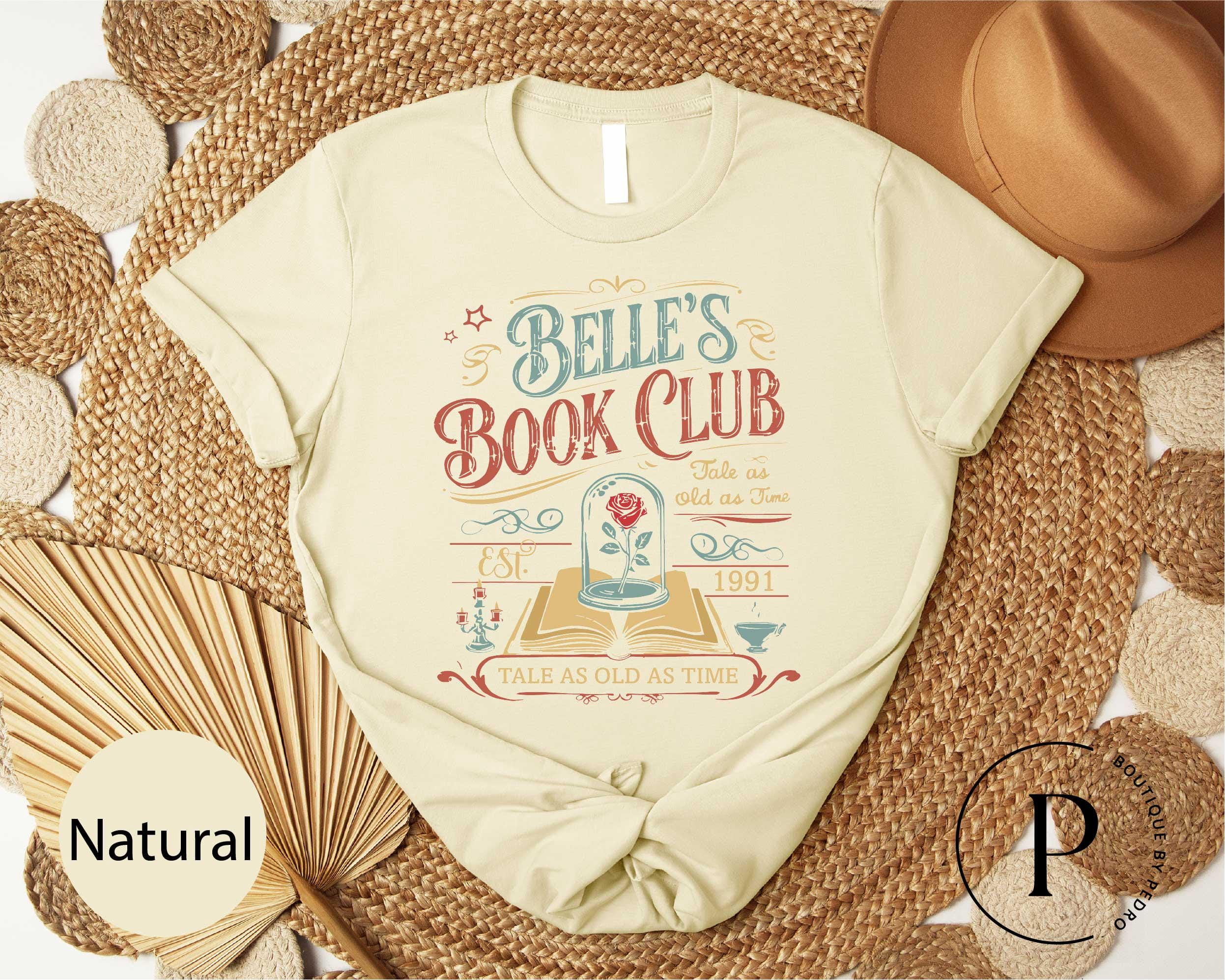 Belle'S Book Club T-shirt, Tale As Old As Time T-Shirt, Disney Beauty ...