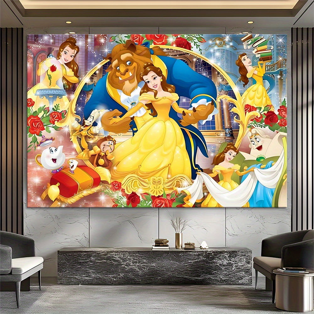 Belle Theme Party Supplies Backdrop Belle Birthday Party Decorations ...