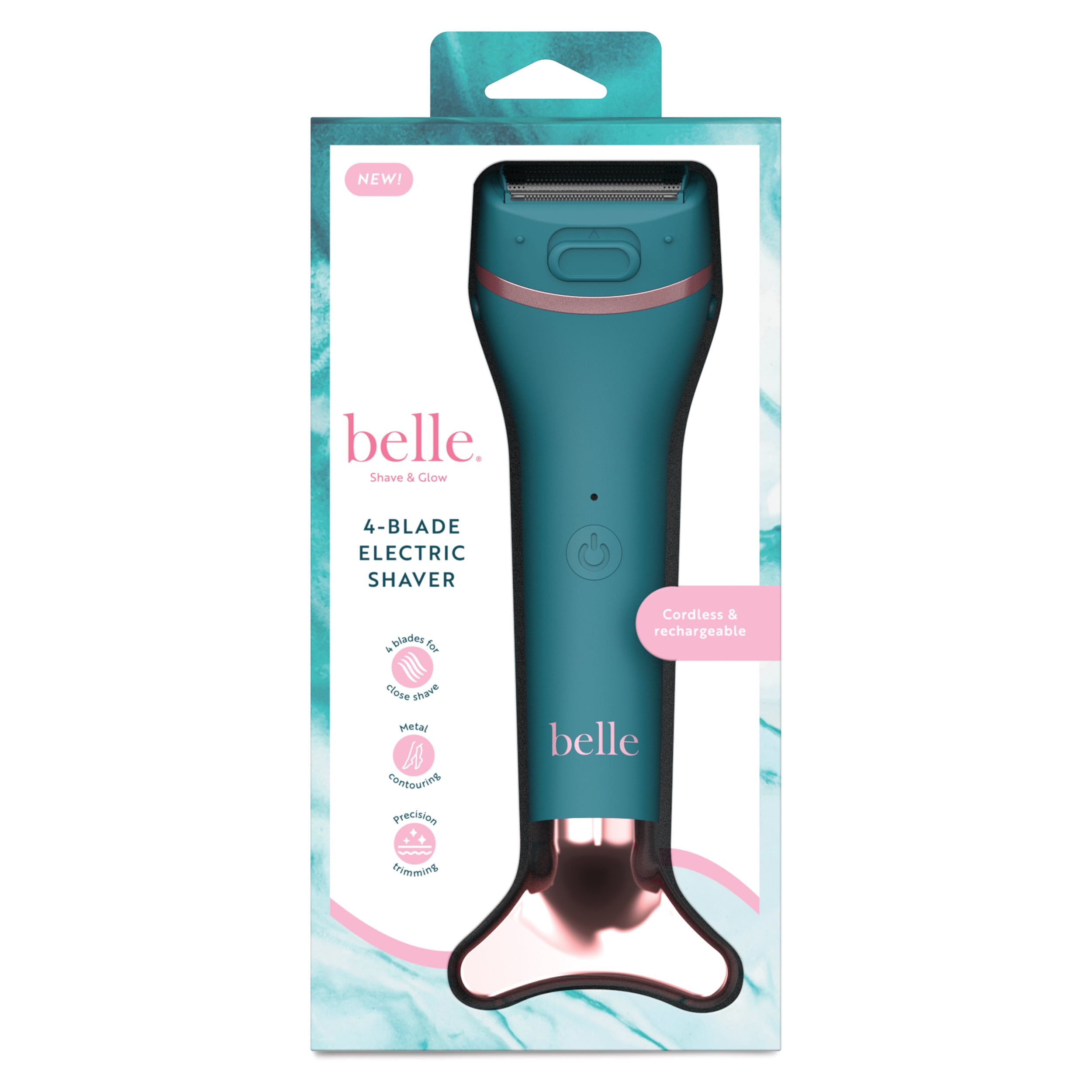 BELLE Women's Electric Shaver with 4 Floating Blades Stainless Steel ...