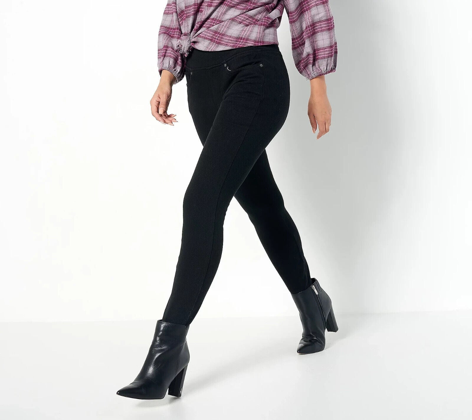 Belle by Kim Gravel Flexibelle Stirrup Pants BLACK,Petite 30 - Walmart.com