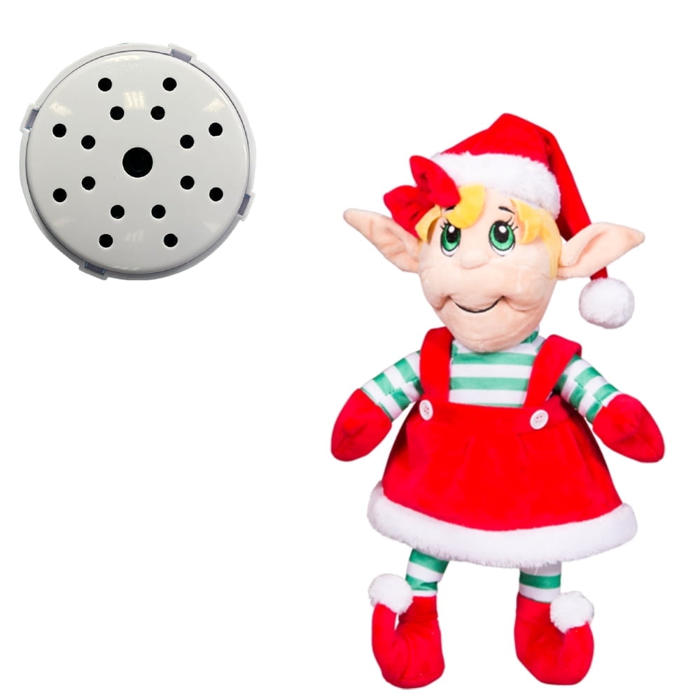 Belle the Elf 16 inch Plush Toy with Recorder – Christmas Elf Stuffed ...