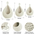 BelleForn 3 Pack Hanging Fruit Baskets Boho Storage for Kitchen with ...