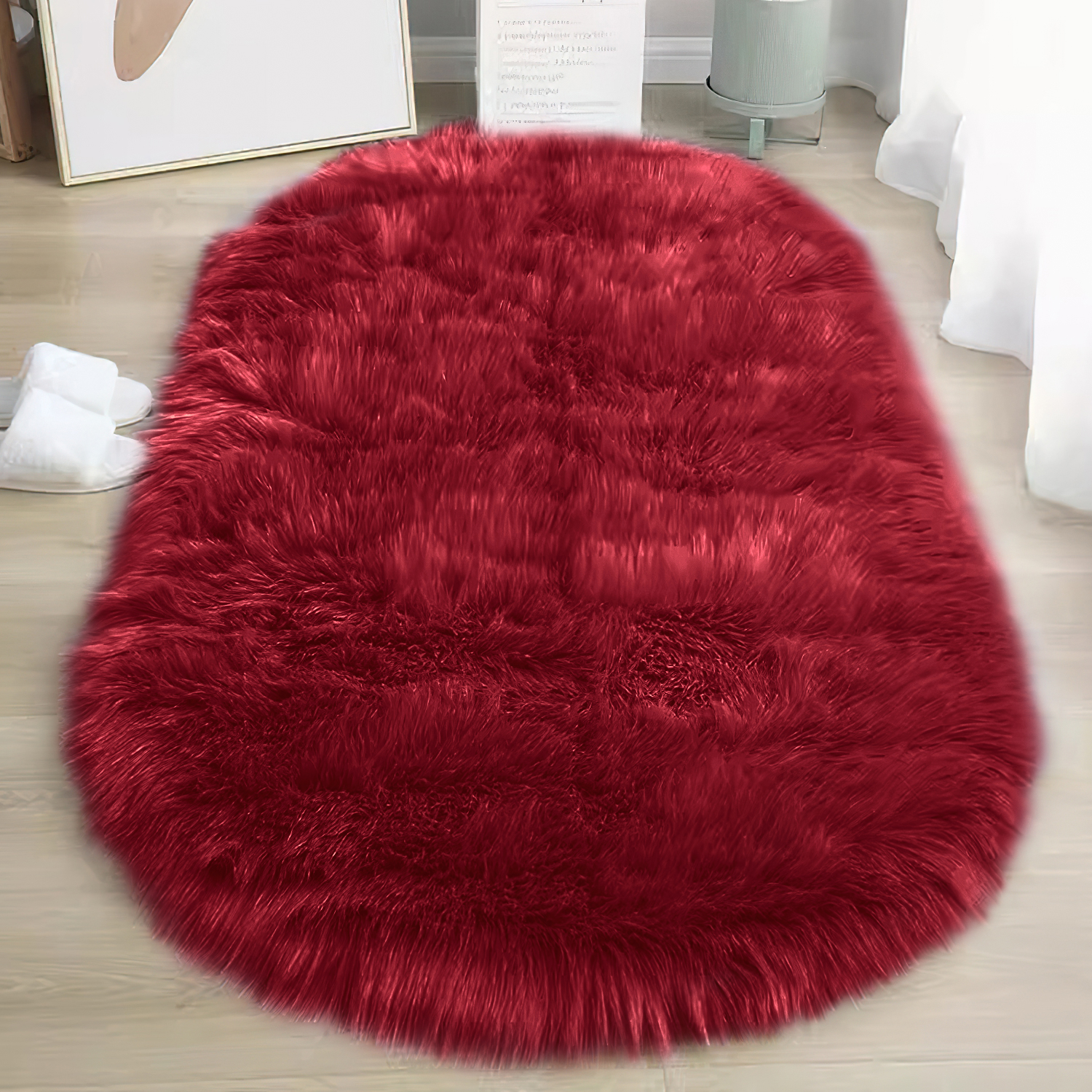 Maxy Home Bella Trellis Turqoise Blue 5 ft. Round Shag Area Rug ...