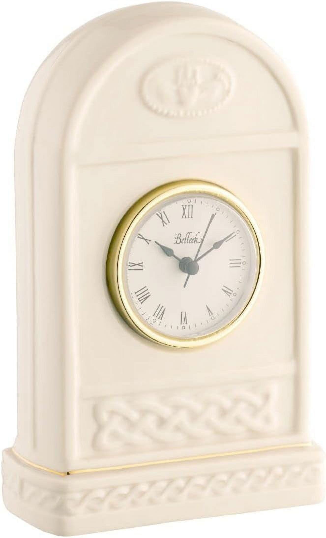Belleek Celtic Fine Parian China Vintage Mantel Clock - Handcrafted ...