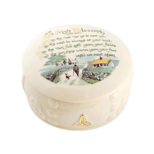 Belleek Irish Blessing Gift Box - Handcrafted Decorative Storage - Fine ...