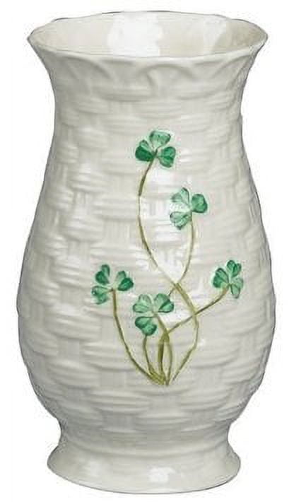 Belleek Kylemore Vase - White Flower Vase Handcrafted Fine Parian China ...