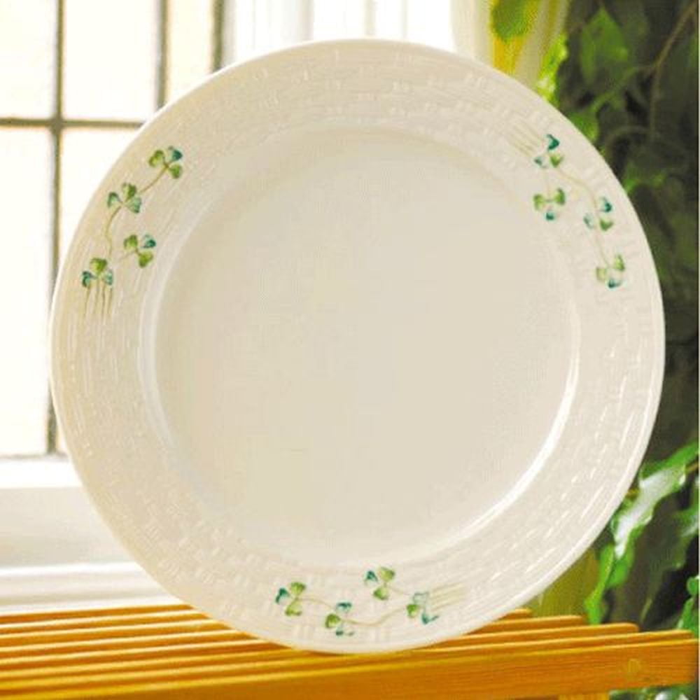 Belleek Shamrock Dinner Plate - Walmart.com