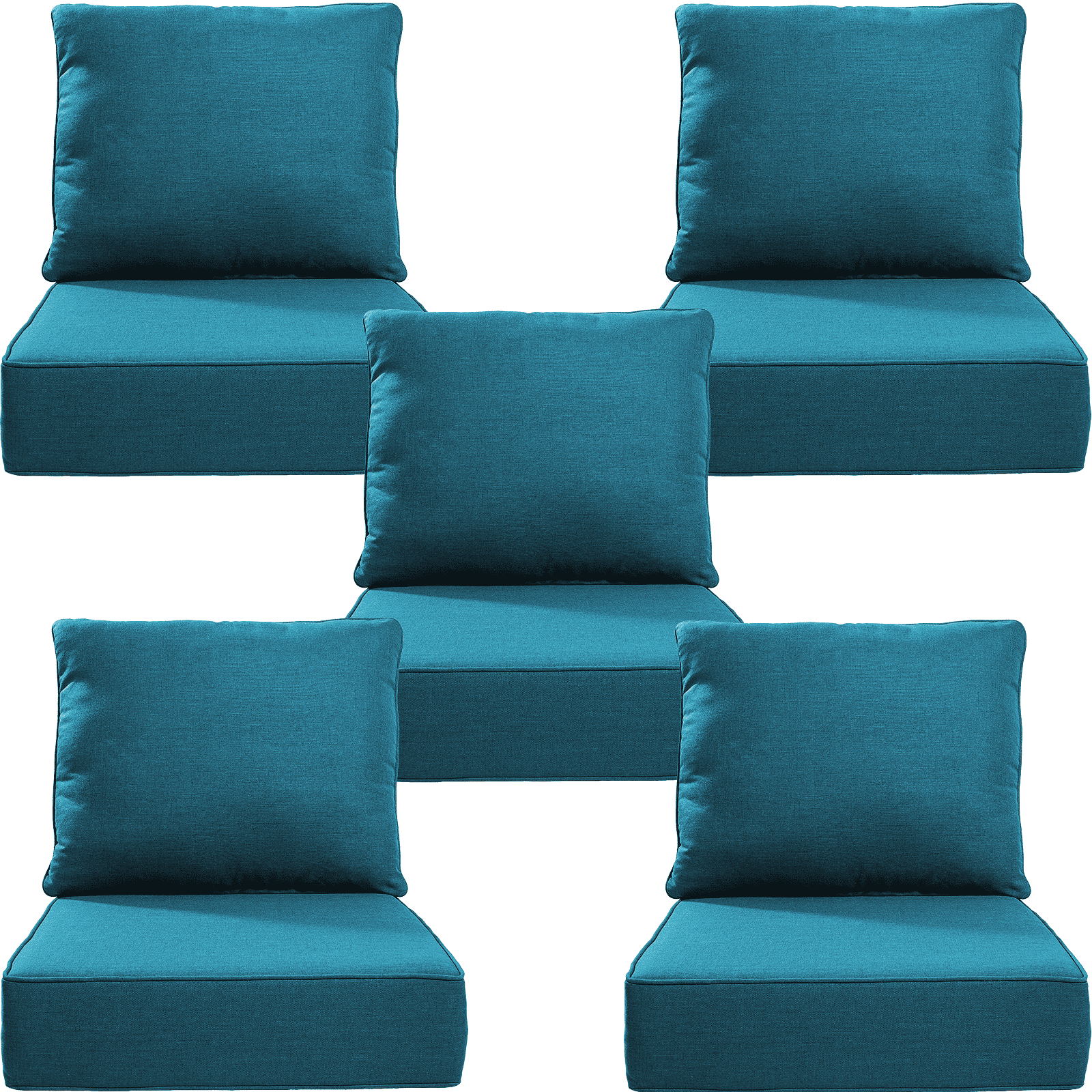 Bellefurn Outdoor Deep Seat Cushion 24 X 24 X 6 inch for Patio ...
