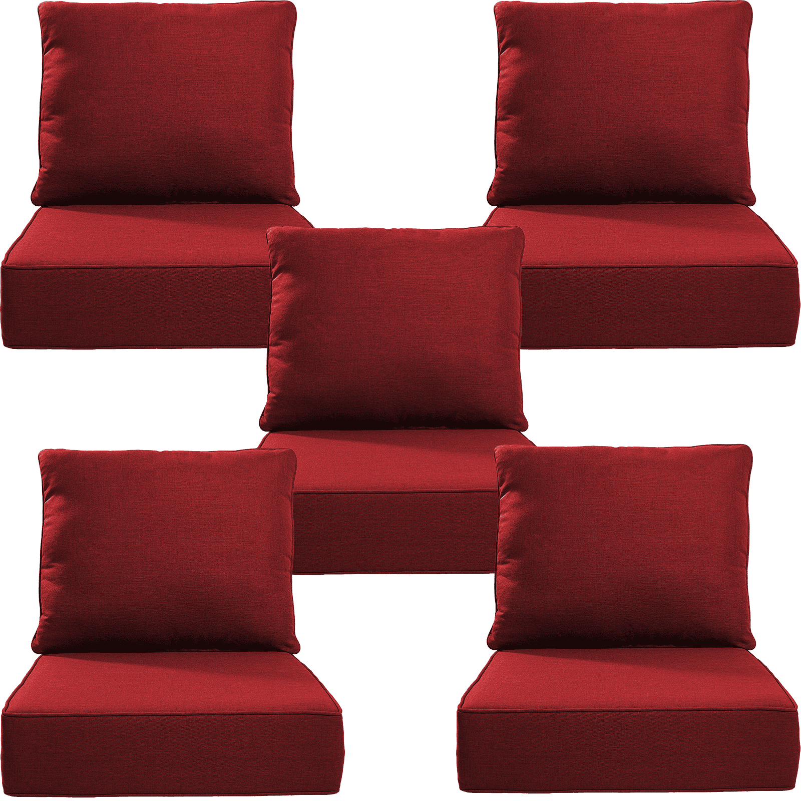 Bellefurn Outdoor Deep Seat Cushion 24 X 24 X 6 inch for Patio ...