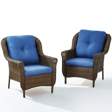 Bellefurn Outdoor Wicker Patio Chairs Set of 2 with Side Table,All ...