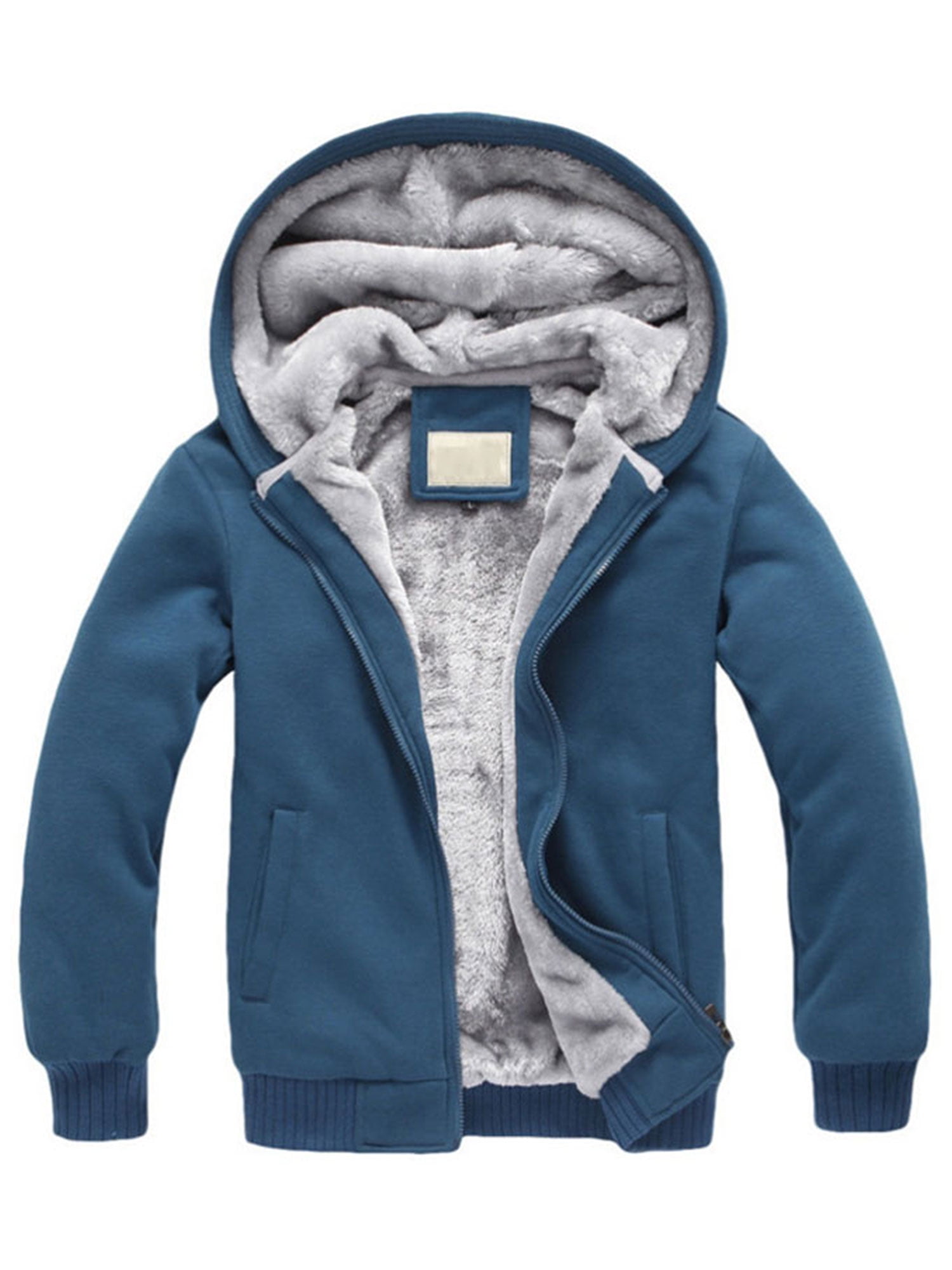 Bellella Soft Thermal Jacket Winter Coat for Men Color Stitching Coat ...