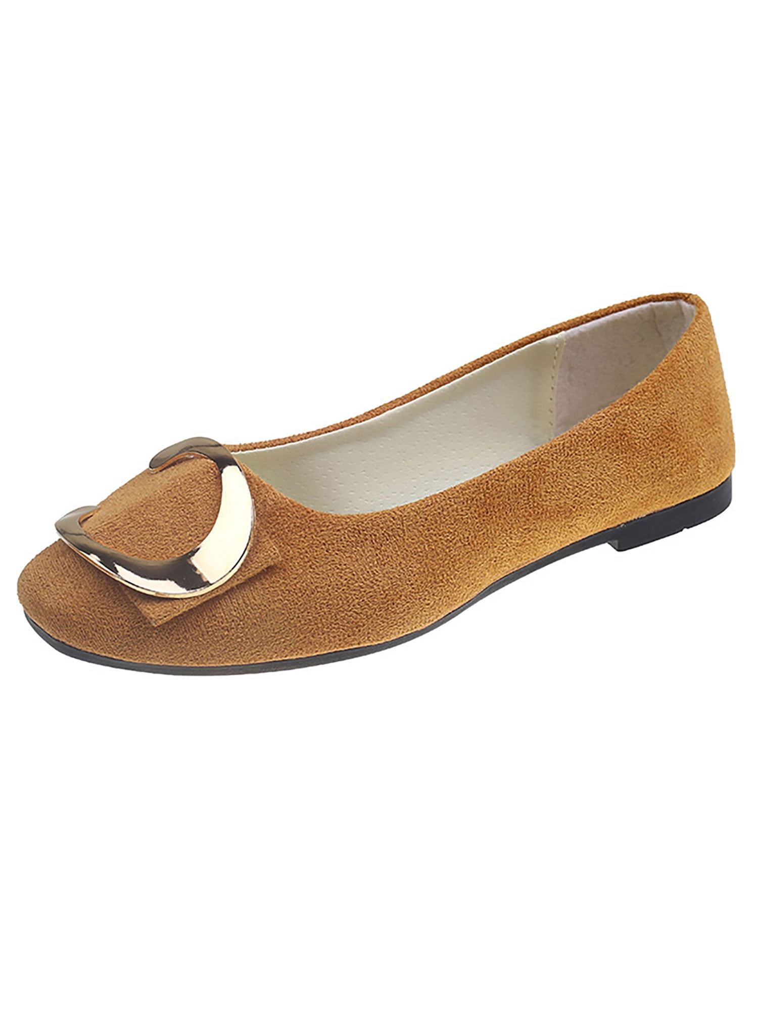 Bellella Women Flats Square Toe Flat Shoes Comfort Casual Shoe Faux ...