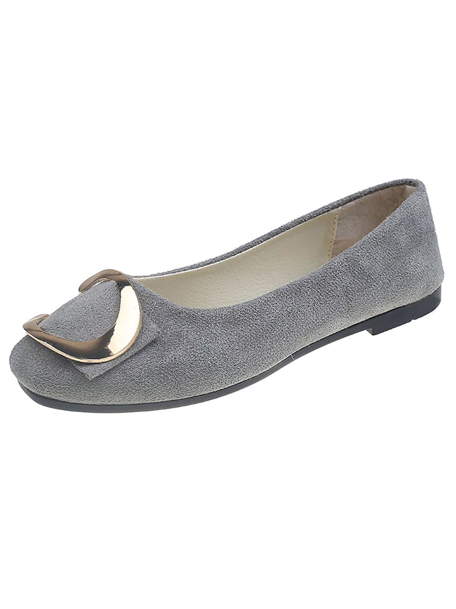 Bellella Women Flats Square Toe Flat Shoes Comfort Casual Shoe Faux ...
