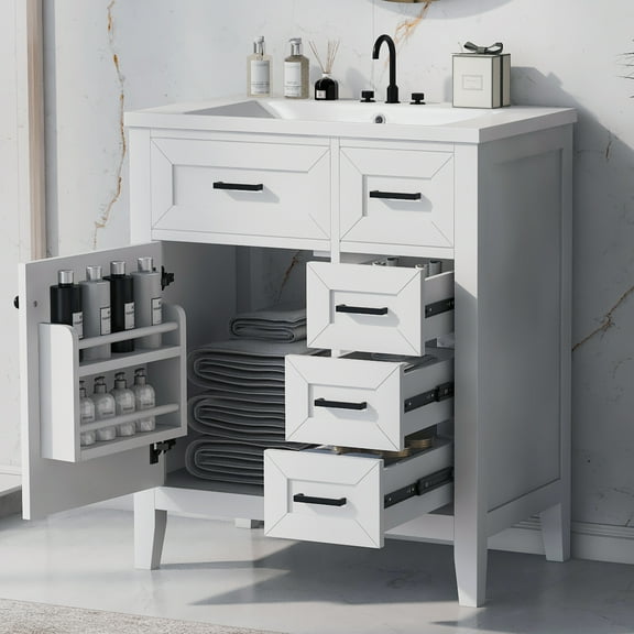 Bathroom Vanity 36" Bathroom Vanity with Sink Combo, Gray Bathroom ...