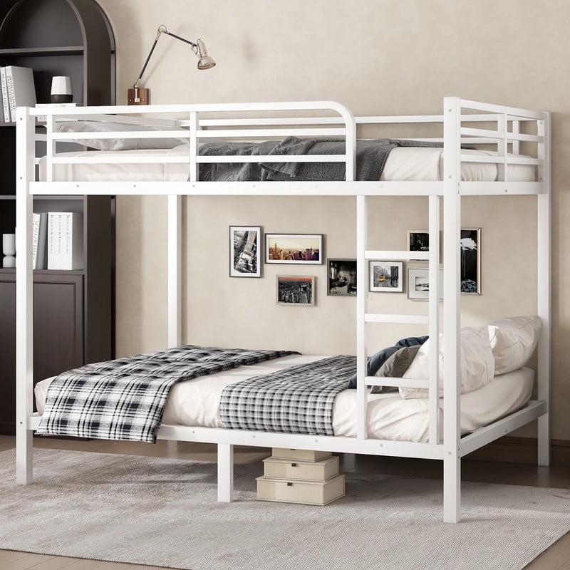 Bellemave Full Over Full Bunk Bed, Heavy Duty Metal Bunk Beds Frame ...