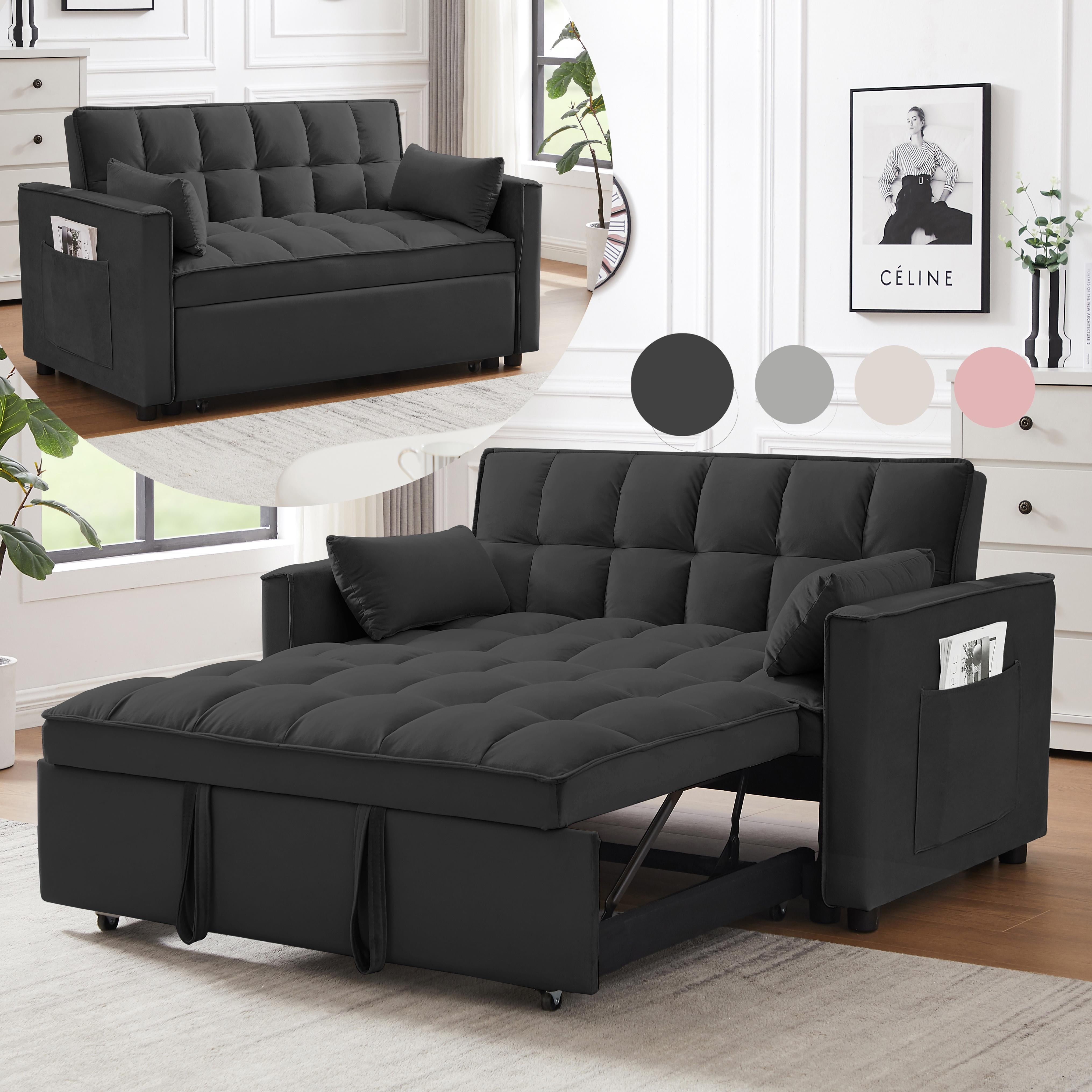 Bellemave Sleeper Sofa Bed 3-in-1 Convertible Couch with Pullout Bed ...