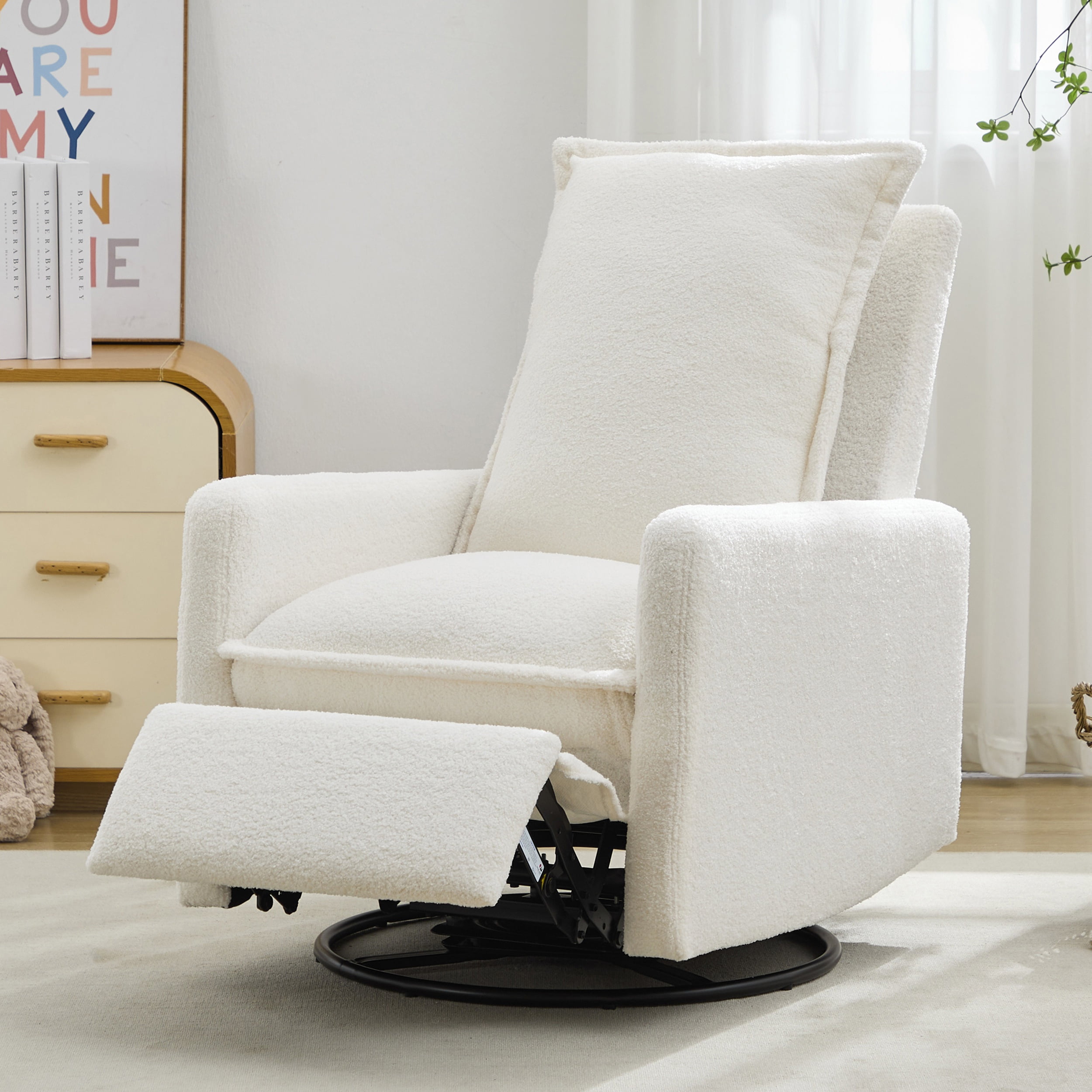 Bellemave Swivel Rocker Recliner Chair, Glider Rocker Recliner, Rocking ...