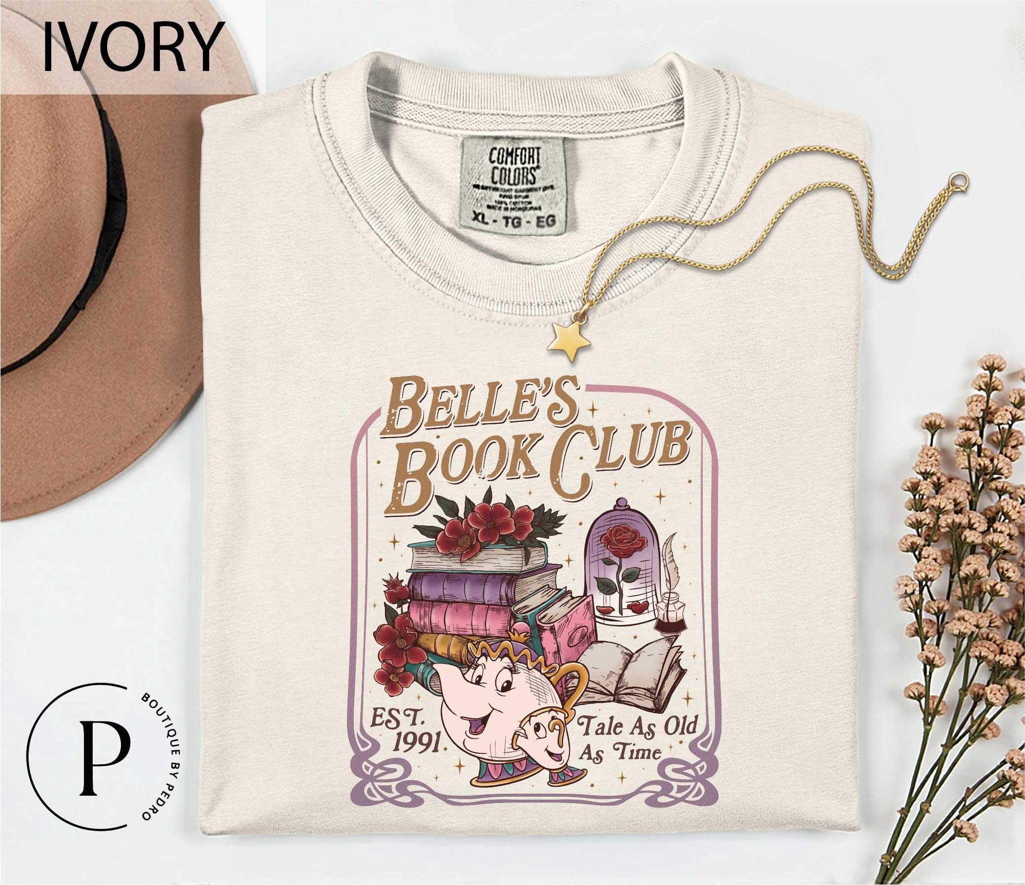 Belles Book Club 1991 TShirt Tale As Old As Time Shirt Retro Beauty and ...