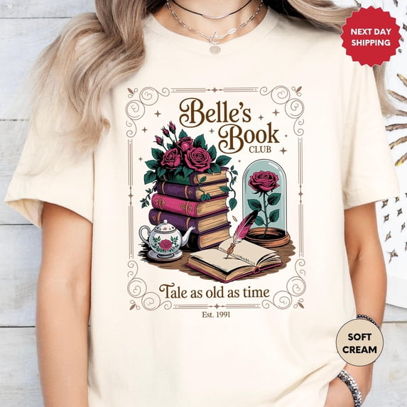 Belles Book Club Shirt Tale as Old as Time Shirt Princess Shirts ...