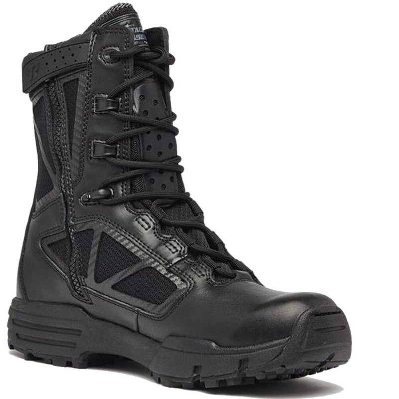 Belleville TR Chrome TR918Z 8 inch Hot Weather Side Zip Boot - Black-4. ...