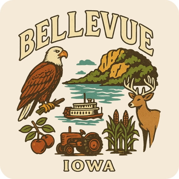 Bellevue Iowa Keepsakes Souvenir Vinyl Sticker – Destination Travel ...