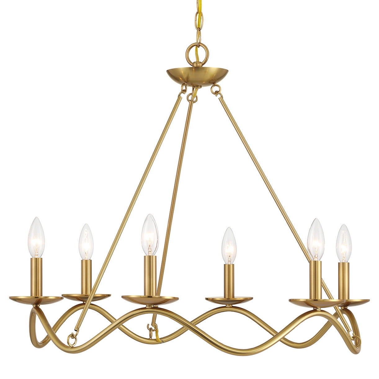 Bellevue Shch55517 6 Light 28" Wide Taper Candle Style Chandelier ...