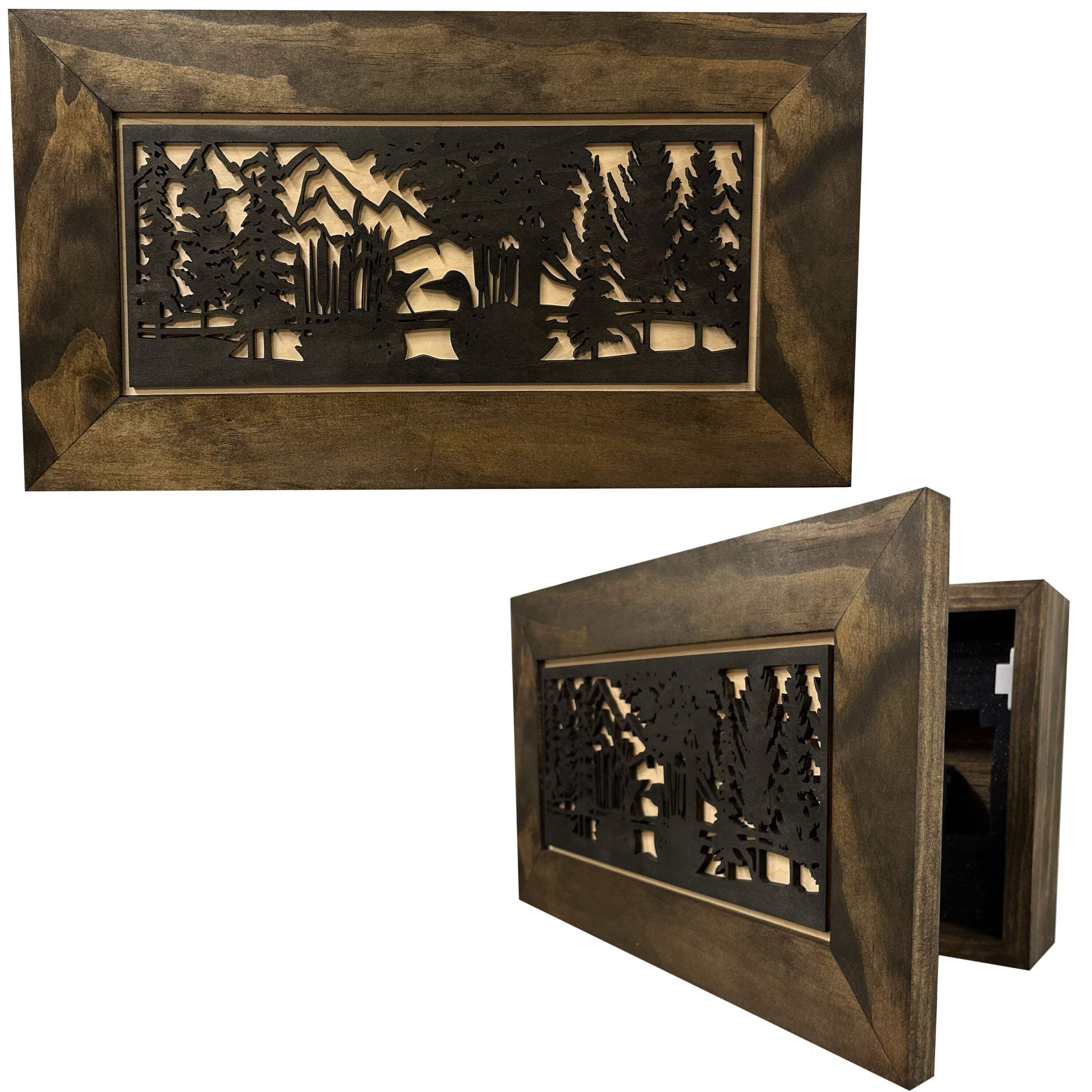 Bellewood Designs Nature Wildlife Ducks Pond Gun Safe, Wall-Mounted ...