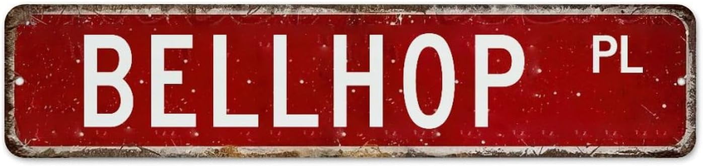 Bellhop Rustic Metal Signs Decorative Bathroom Signs PL Series ...