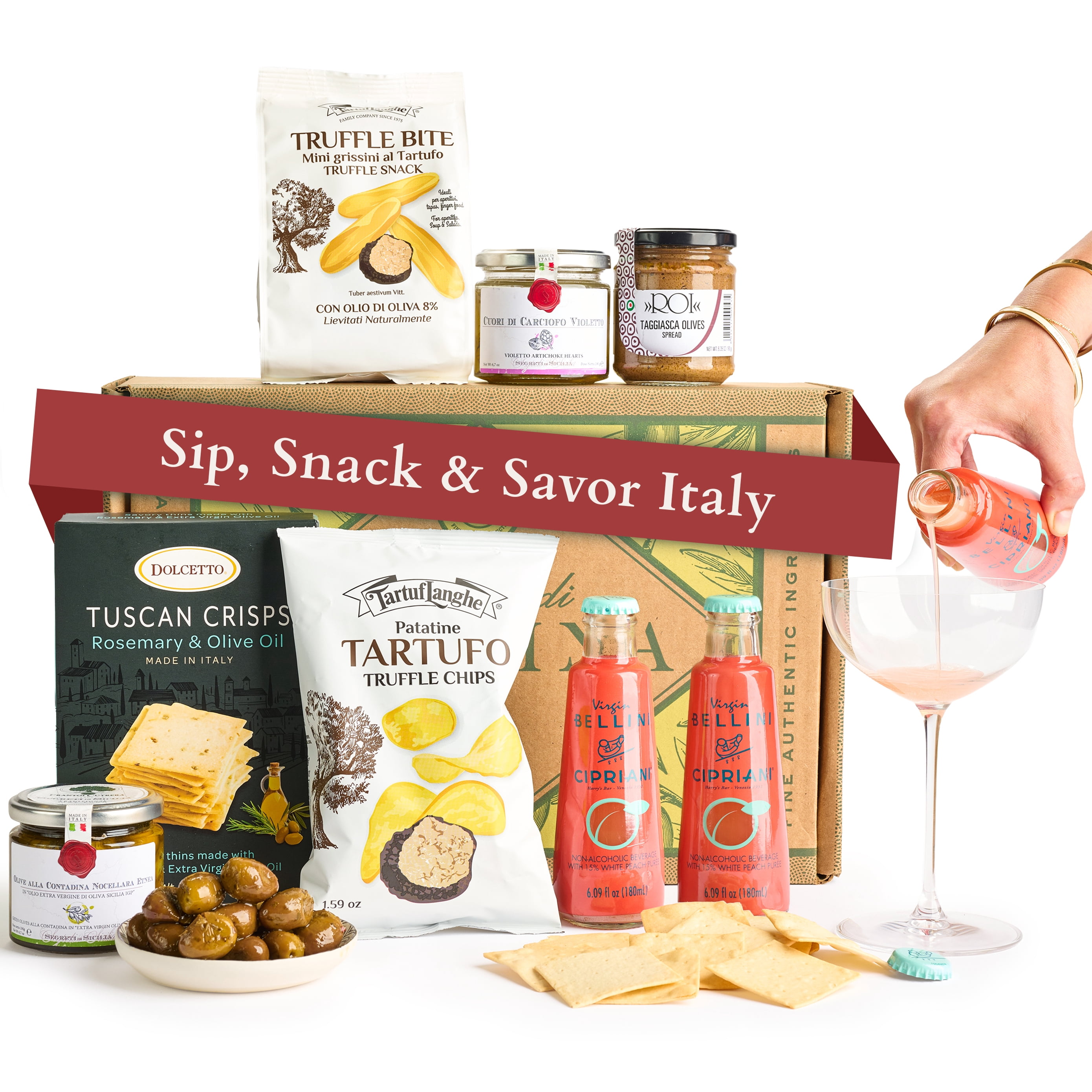 Mercato di Bellina Apertivo Italian Gift Basket for Family, Friends, Co ...