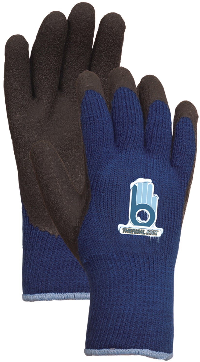 Bellingham Glove C4005s Small Blue Thermal Knit Gloves With Rubber Palm ...
