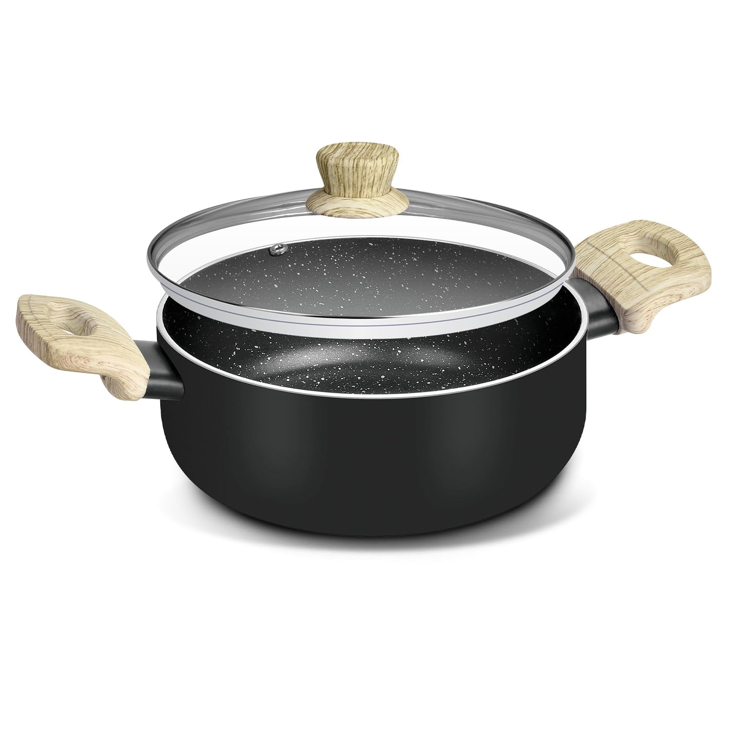 Bellini Aura 24 Cm Rivet Less Casserole With Glass Lid 3.1 Liters ...