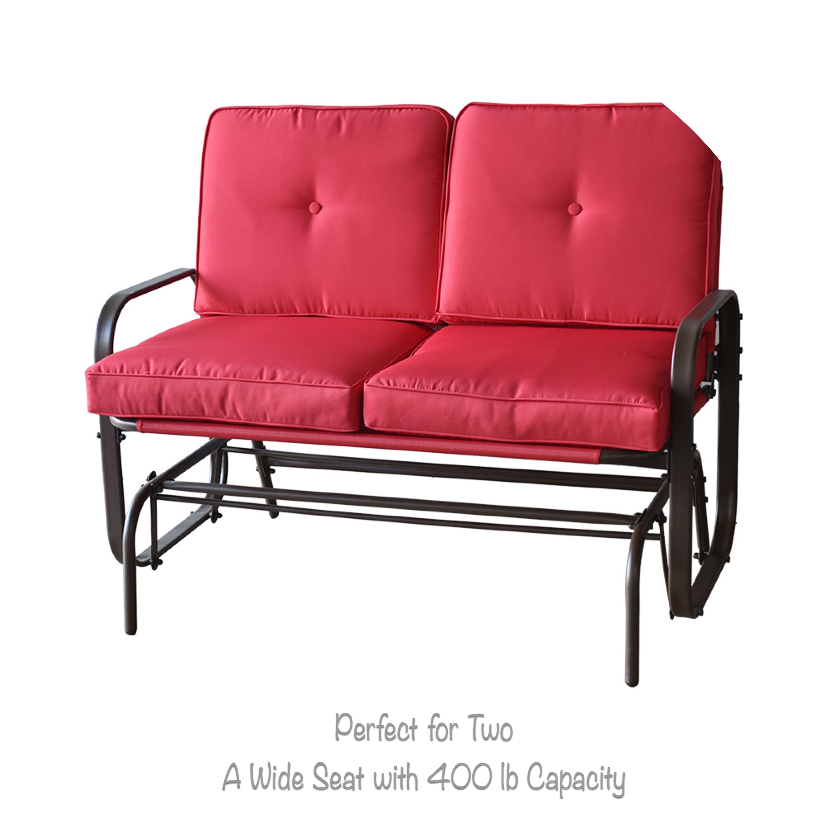 Bellini Home and Gardens Tolentino 2-Person Brown Outdoor Loveseat ...