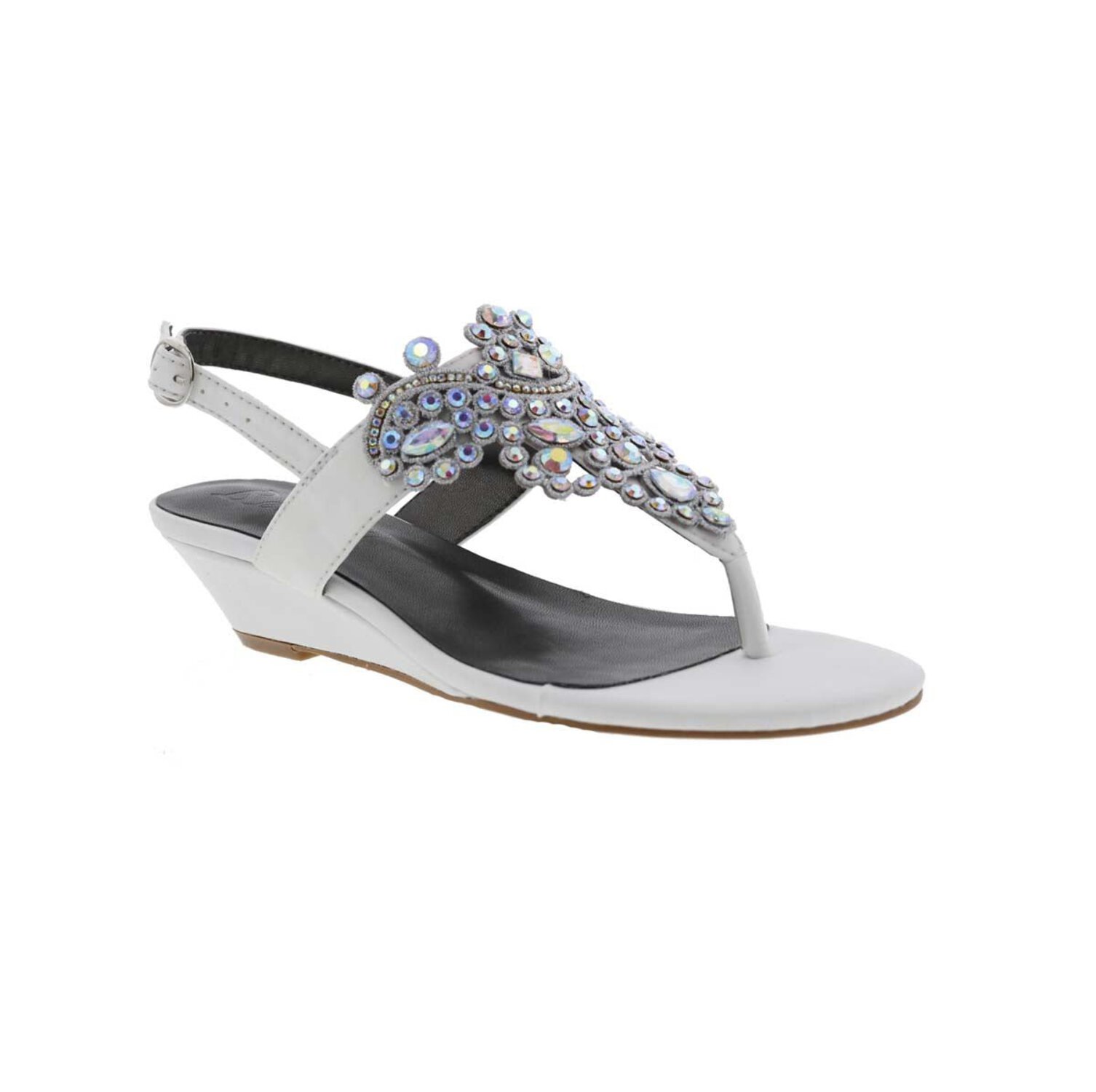 Bellini Loni Women Wedge Sandal In White Textile - Walmart.com