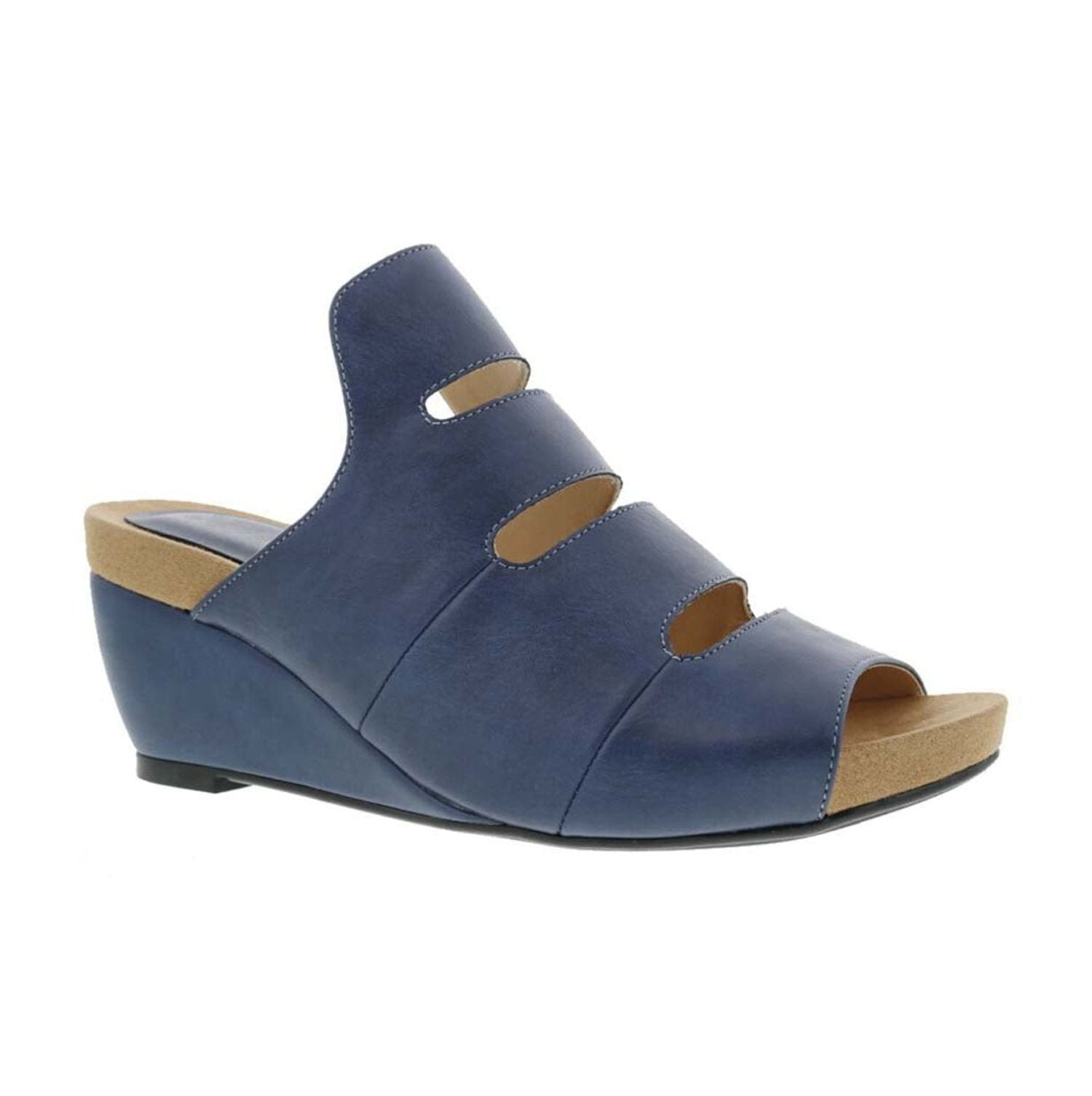 Bellini White Women Wedge Sandals In Blue Smooth - Walmart.com