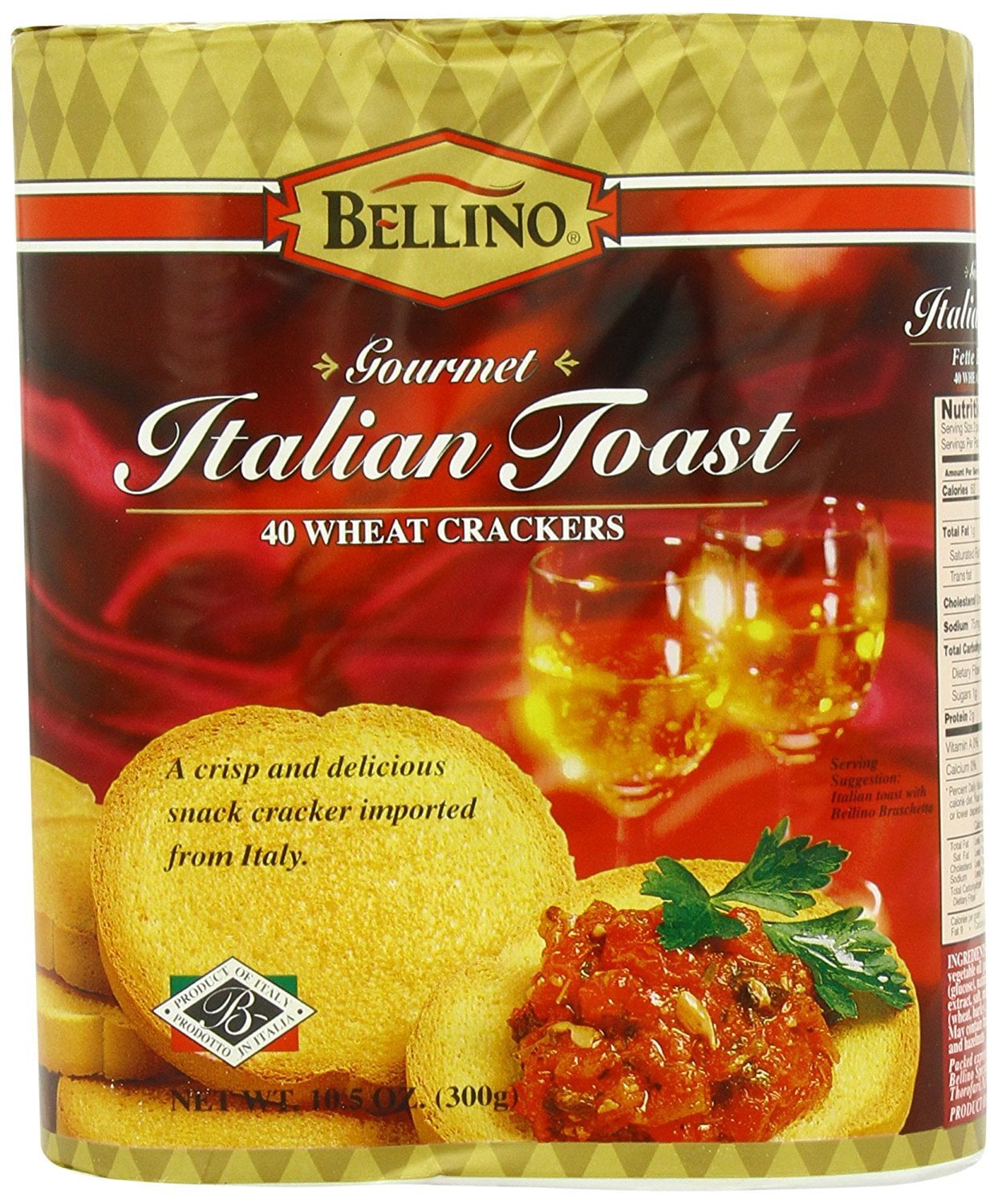 Bellino Italian Toast Wheat Crackers, 10.5 Ounce Package - Walmart.com
